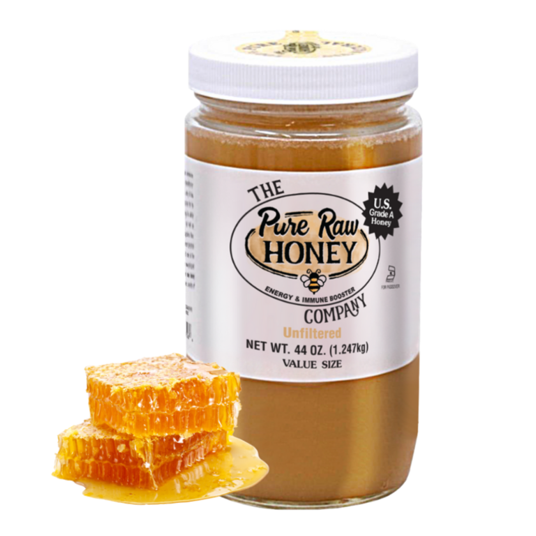 Raw Unfiltered Honey 44oz - Pure Raw Brands